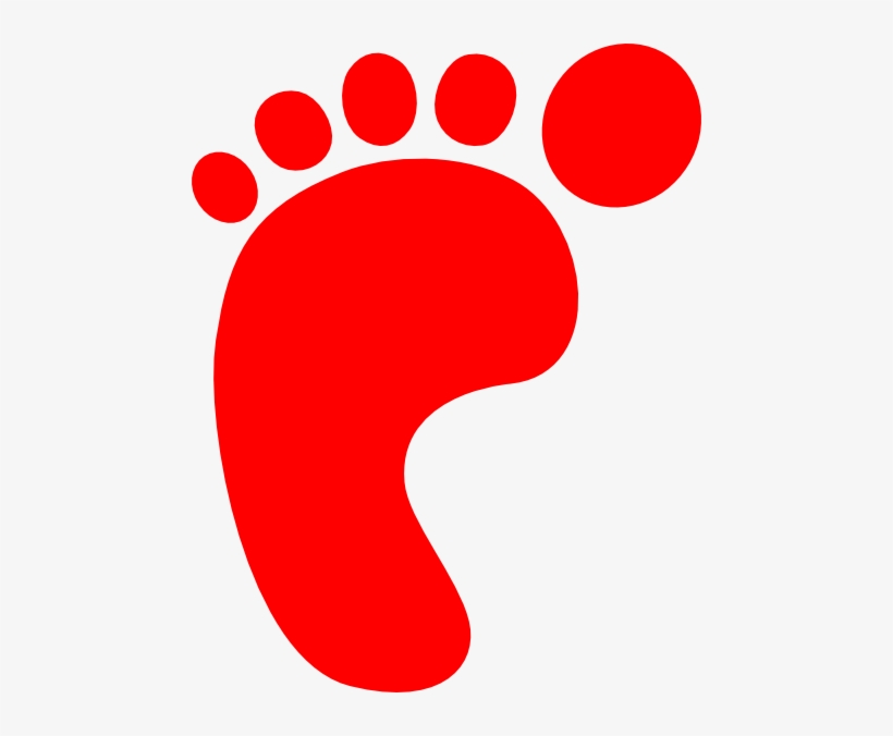 Download Red Footprint Clipart - HD Transparent PNG - NicePNG.com