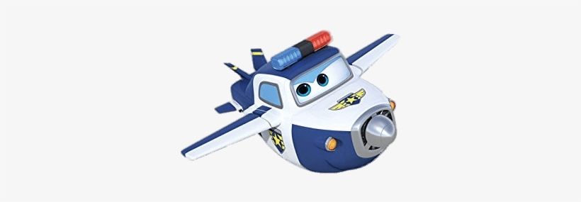 Paul The Police Airplane Png - Paul From Super Wings Transparent PNG ...