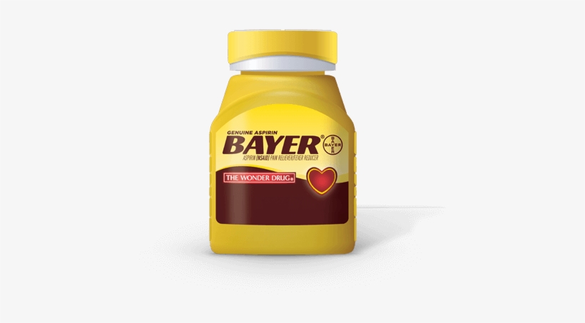Bayer-bottle ] - Bayer Aspirin Pain Reliever/fever Reducer Coated ...