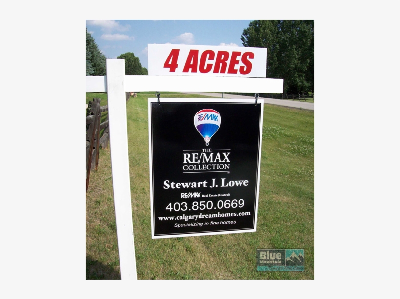 Metal Residential Real Estate Signs With Toppers - Real Estate Signs ...