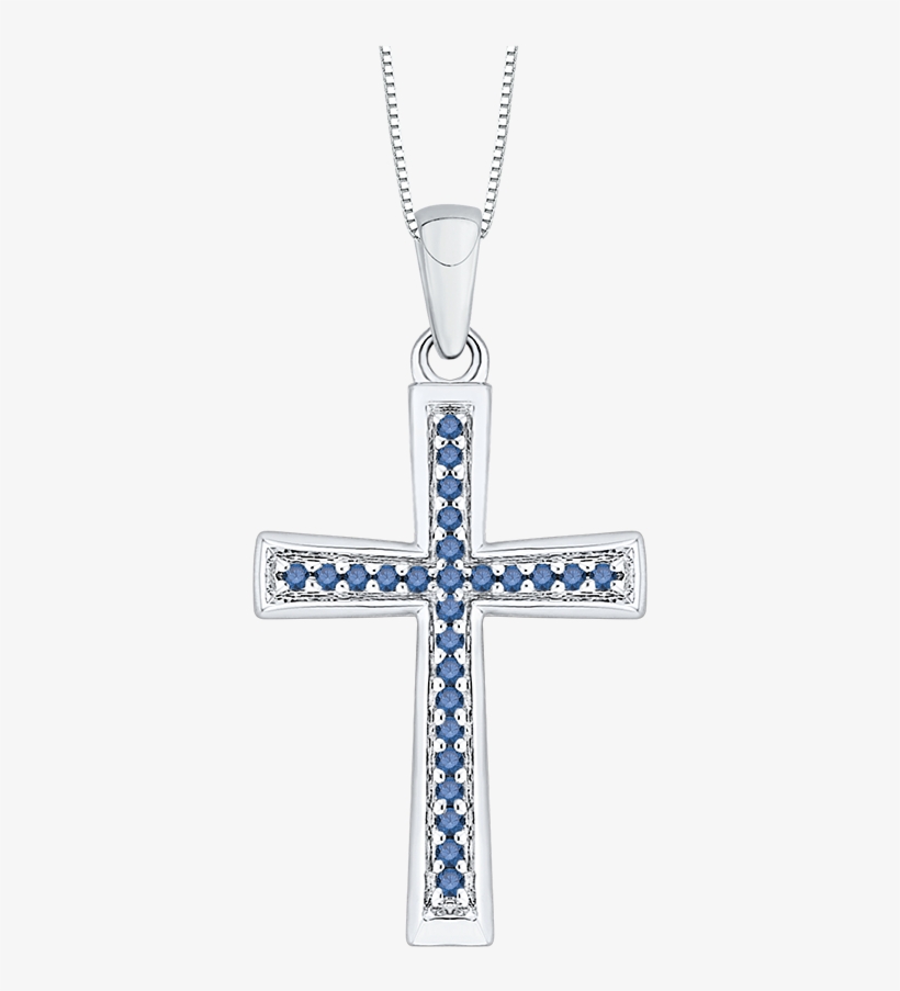 Pc0084blt-w - Cross Pendant With Chain Transparent PNG - 1000x1000 ...