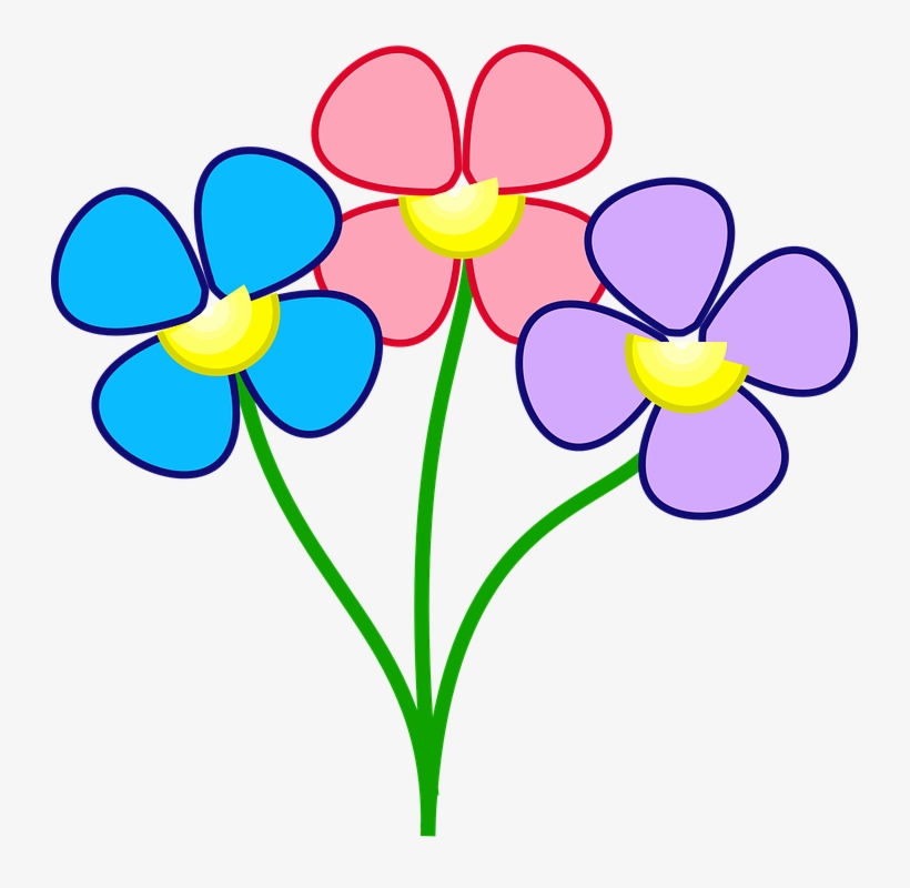 Colour Flower Clipart Image