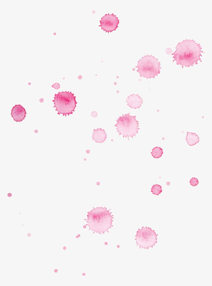 Download Ink Watercolour Pink Splatter Paint Stain Droplets - 點 點 水彩 背景 ...