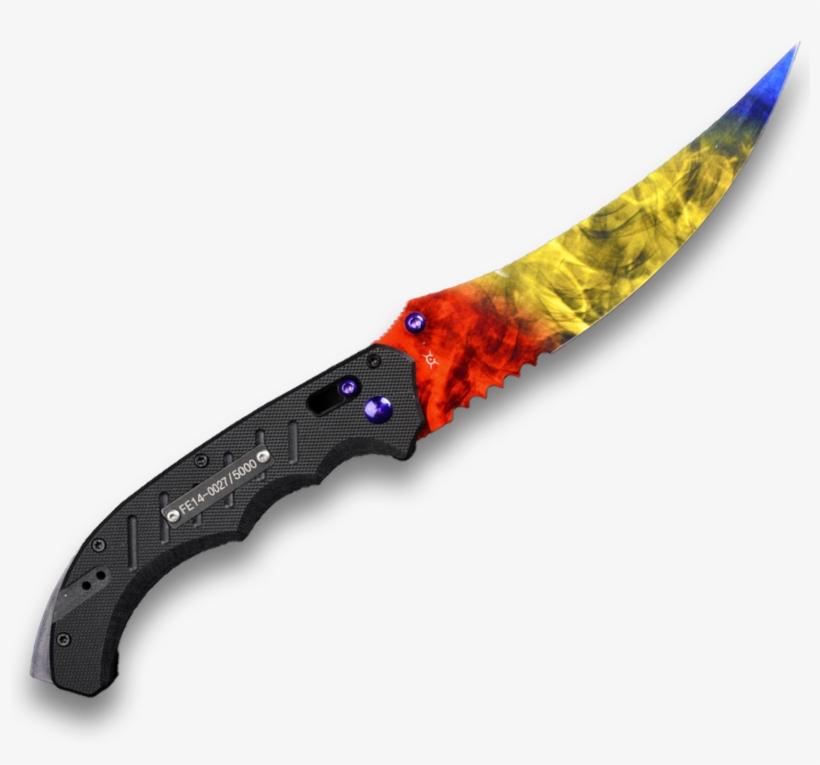 Flip Elite - Marble Fade - Marble Fade Flip Knife Transparent PNG ...