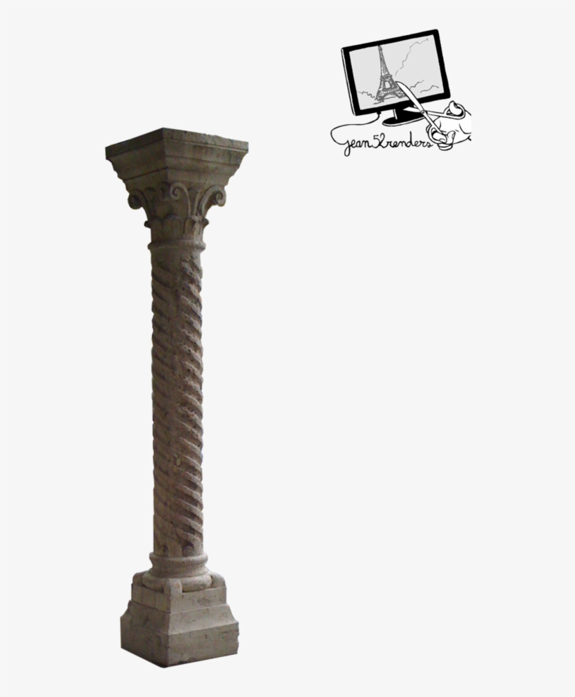 Gold Vector Pillars - Pillar Image For Editing Transparent PNG ...