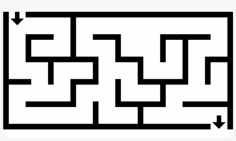 File - Simple Maze - Svg - Simple Maze Transparent PNG - 1280x698 ...