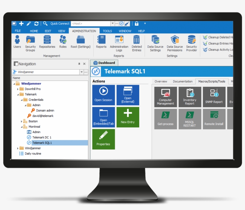 Remote Desktop Manager Main Screen - Remote Desktop Manager Monitor ...