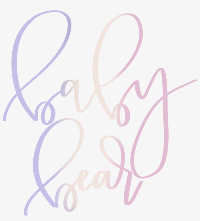 Baby Bear - Calligraphy Transparent PNG - 1500x1200 - Free Download on ...