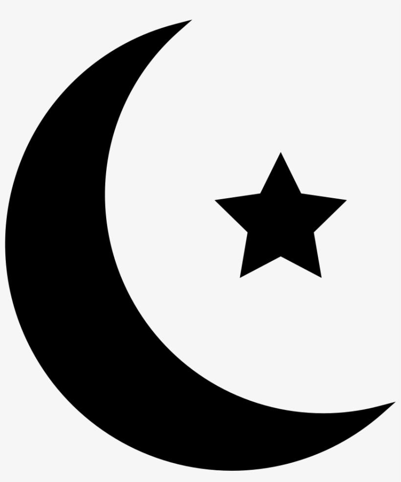 Islamic Crescent With Small Star Comments - Islam Crescent Icon Png ...
