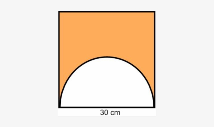 Semicircle In A Square - Semicircle Inscribed In Square Transparent PNG ...