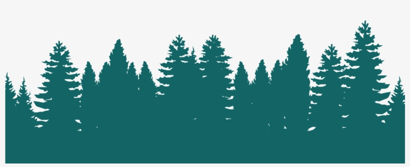 June - Green Forest Silhouette Png Transparent PNG - 1600x588 - Free ...