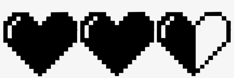 8 Bit Heart Transparent Transparent PNG - 1020x270 - Free Download on ...