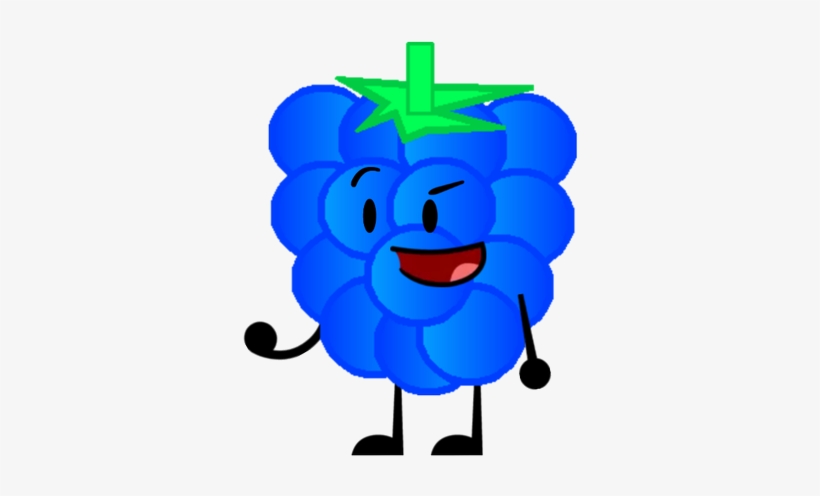 Blue Raspberry New Pose - Blue Bfdi Transparent PNG - 359x452 - Free ...