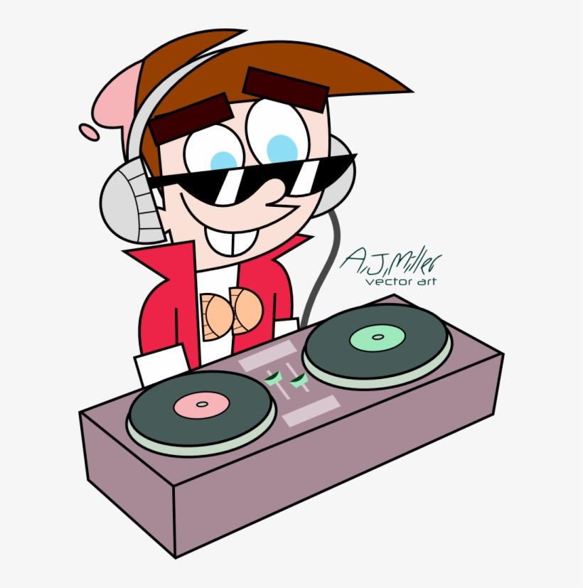 Dj Timmy Turner-tr404 - Timmy Turner Dj Transparent PNG - 600x747 ...
