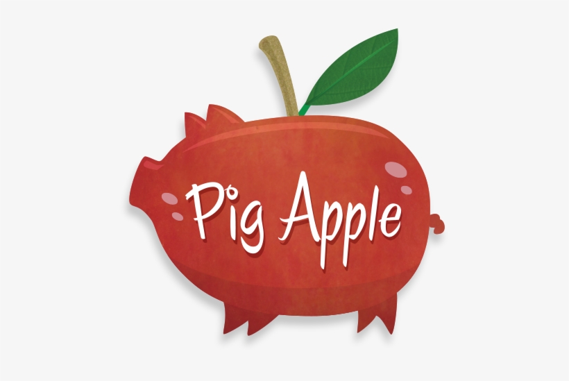 It's A Pig, And An Apple - Pig And Apple Transparent PNG - 481x469 ...