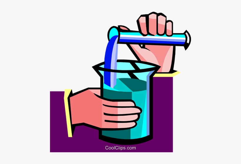 Mixing Chemicals Royalty Free Vector Clip Art Illustration - Mistura De ...