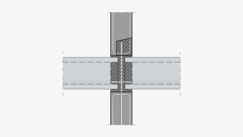 Hc Slab On Concrete Wall, Wall To Wall Connection - Column Wall ...