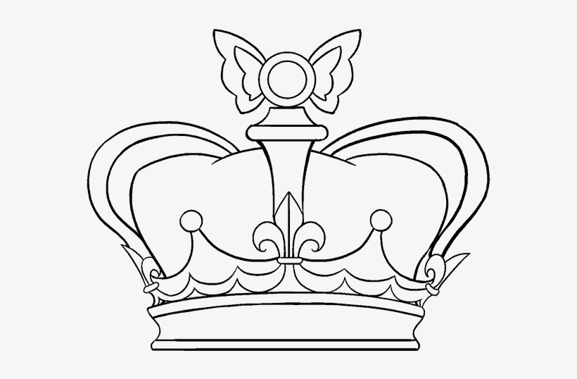 Easy Princess Crown Drawing At Getdrawings Diamond With Crown Drawing 