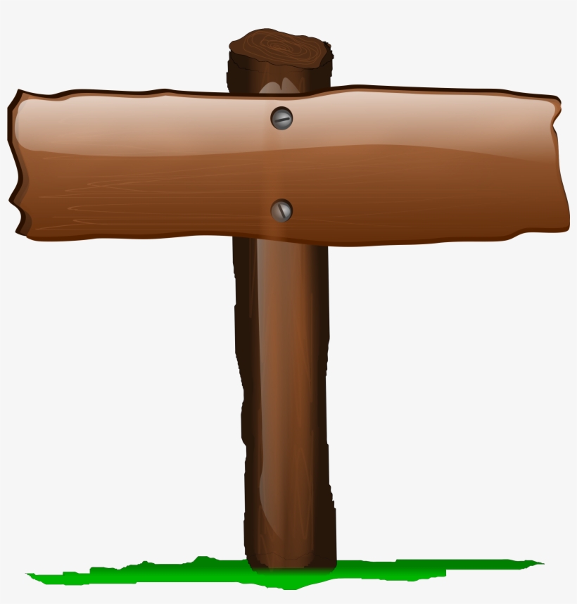 Cartoon Wooden Sign - Vector Wood Sign Png Transparent PNG - 800x793 ...