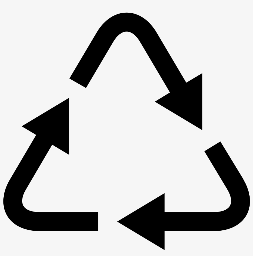 The Logo Is Made Of Three Arrows That Are Arranged - Recycle Icon Png ...