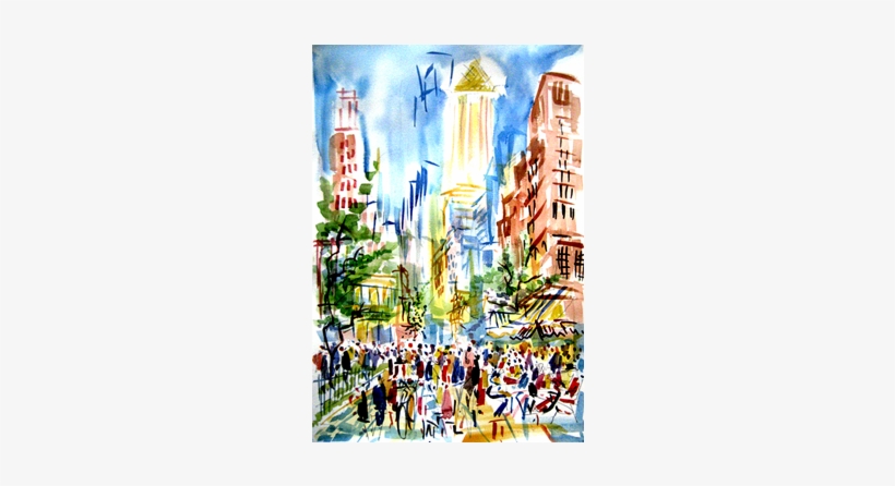 Watercolor By Philadelphia Artist Joe Barker, Barkerartgalleries ...