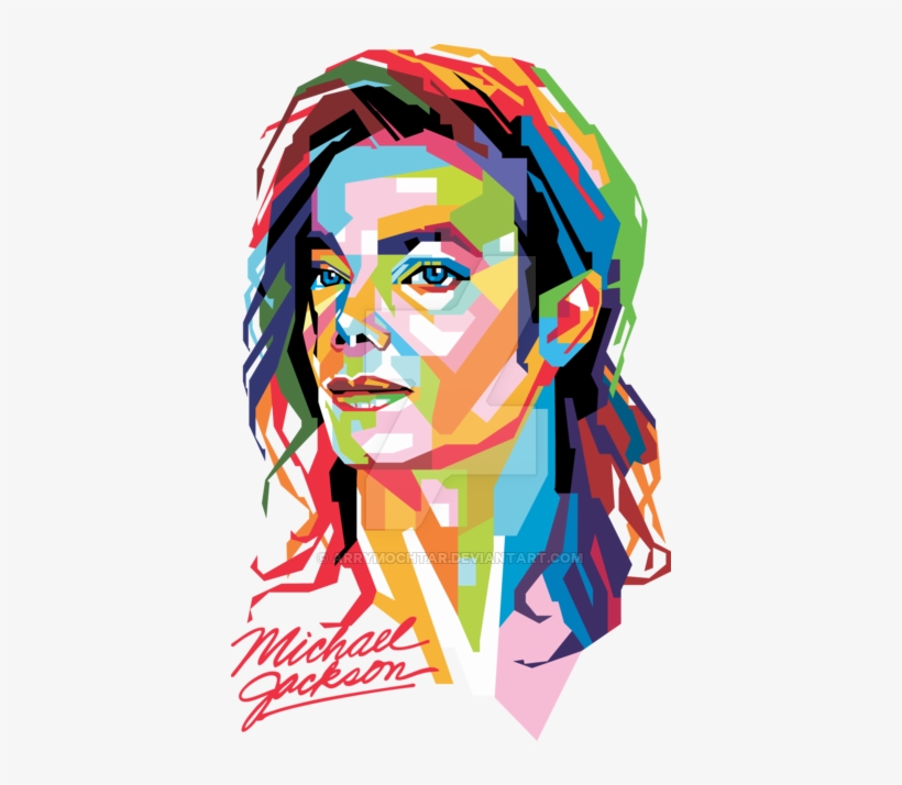 Michael Jackson In Popart Portrait Design Wpap By Arrymochtar - Michael ...