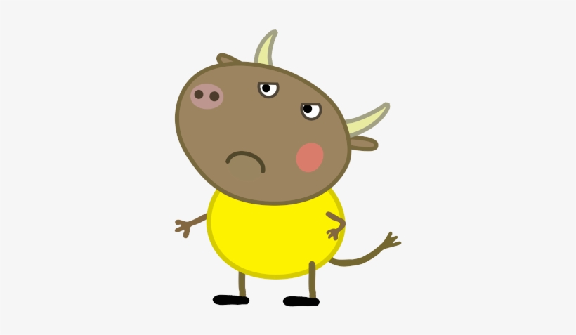 Brandon Bull - Peppa Pig Characters Bull Transparent PNG - 366x442 ...
