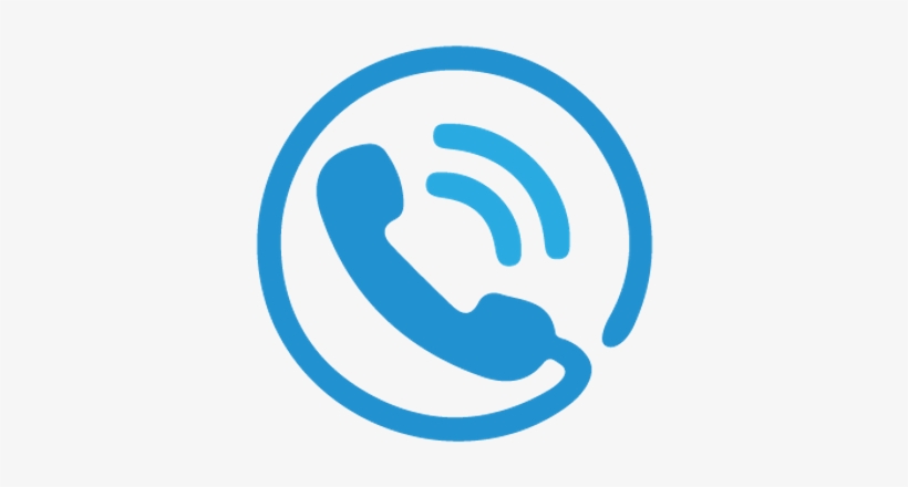 Download Blue Phone Icon - Transparent Background Phone Logo - HD ...