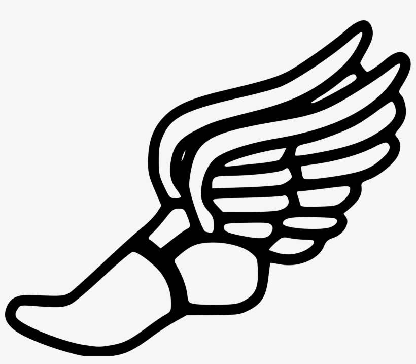 Track Shoes With Wings 1,024×847 Pixels - Track Winged Foot Transparent ...