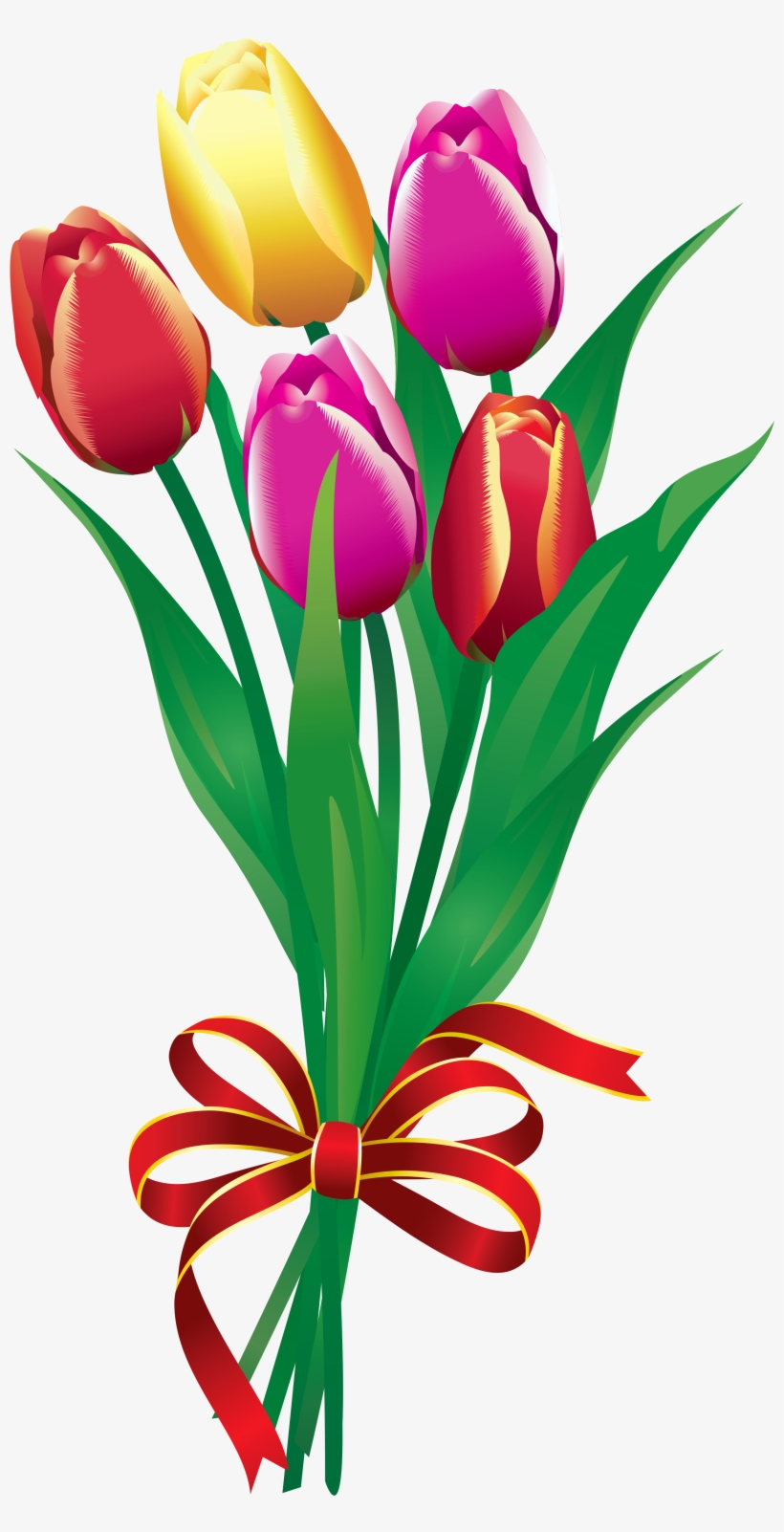 Tulip Garden Clip Art
