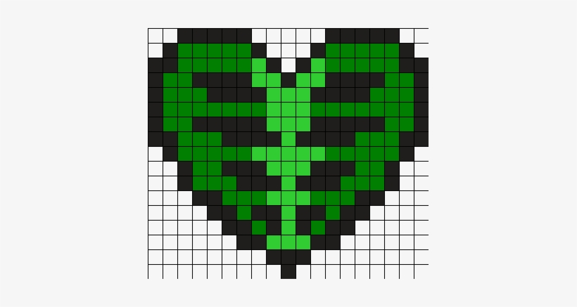 Download Zombie Ribcage Heart Perler Bead Pattern / Bead Sprite ...