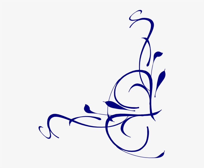 Elegant Swirl Designs Clip Art Right Floral - Swirl Png Transparent PNG ...