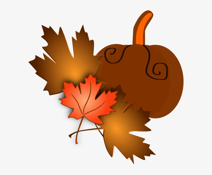 Picture Freeuse Stock Fall Leaves And Pumpkins Clipart - Pumpkins And ...