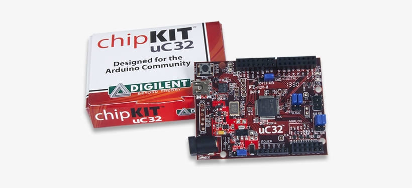 Chipkit Uc32 With Box - Digilent Chipkit Uc32 Basic Microcontroller Board With Transparent PNG ...