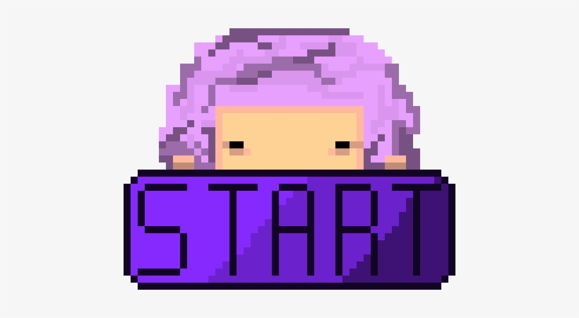 Start Button Met Granny Wink - Start Icon In Pixel Transparent PNG ...