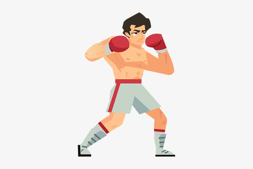 Boxing Vector Player - Rocky Mobile Game Transparent PNG - 316x467 ...