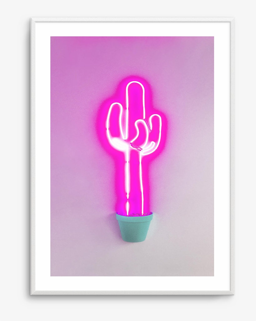 Neon Cactus - Art Transparent PNG - 937x1181 - Free Download on NicePNG