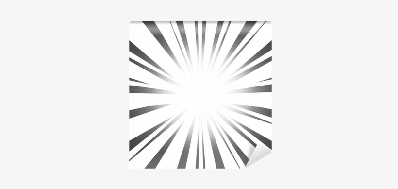 Radial Speed Lines Graphic Effects Wall Mural - Mural Transparent PNG ...