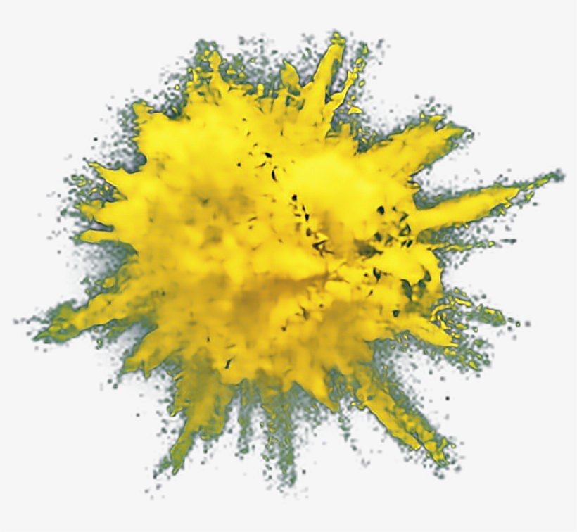 Powder Explosion Png Download - Yellow Powder Explosion Png Transparent ...