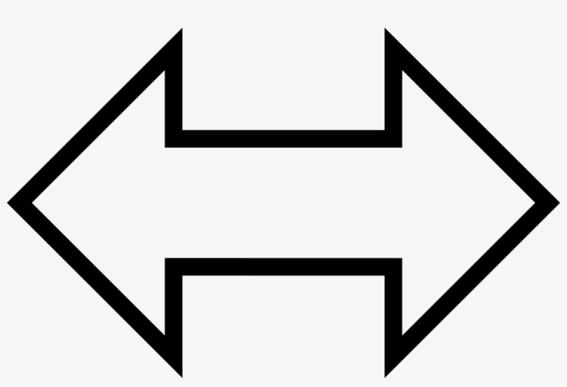 Arrow Of Two Point To Opposite Directions Comments - Opposite Icon ...