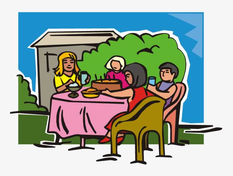 Download Clipart - People Eating Together Clipart - HD Transparent PNG ...