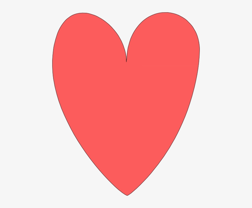 Red Pink Heart Clip Art At Clipart Library - Long Heart Transparent PNG ...