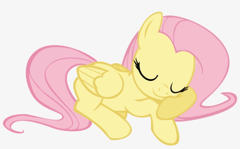Fluttershy Sleeping Sig Flipped Transparent PNG - 900x515 - Free ...