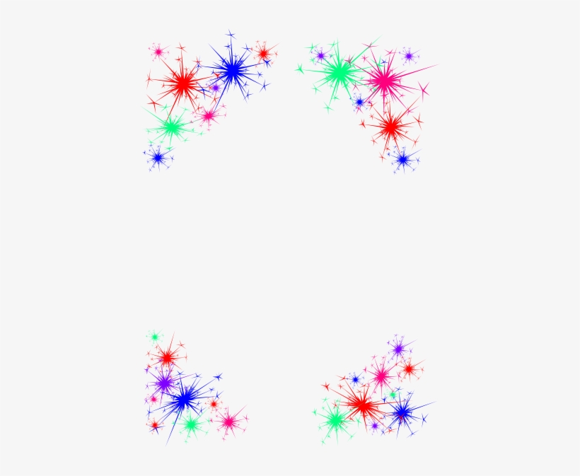 Clip Art Borders For Children - Fireworks Border Clip Art Transparent ...