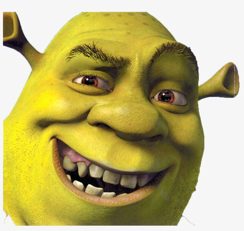 Transparent Shrek Face