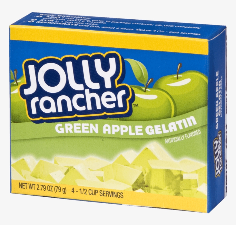 Jolly Rancher Green Apple Gelatin - Jolly Rancher Jello Transparent PNG ...
