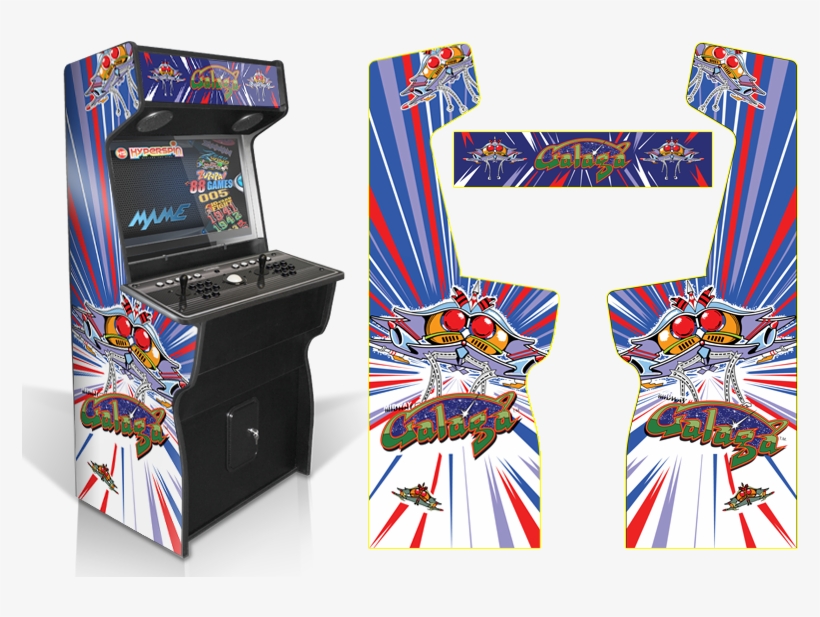 Custom Permanent Full Galaga Inspired Graphics For - Galaga Transparent ...