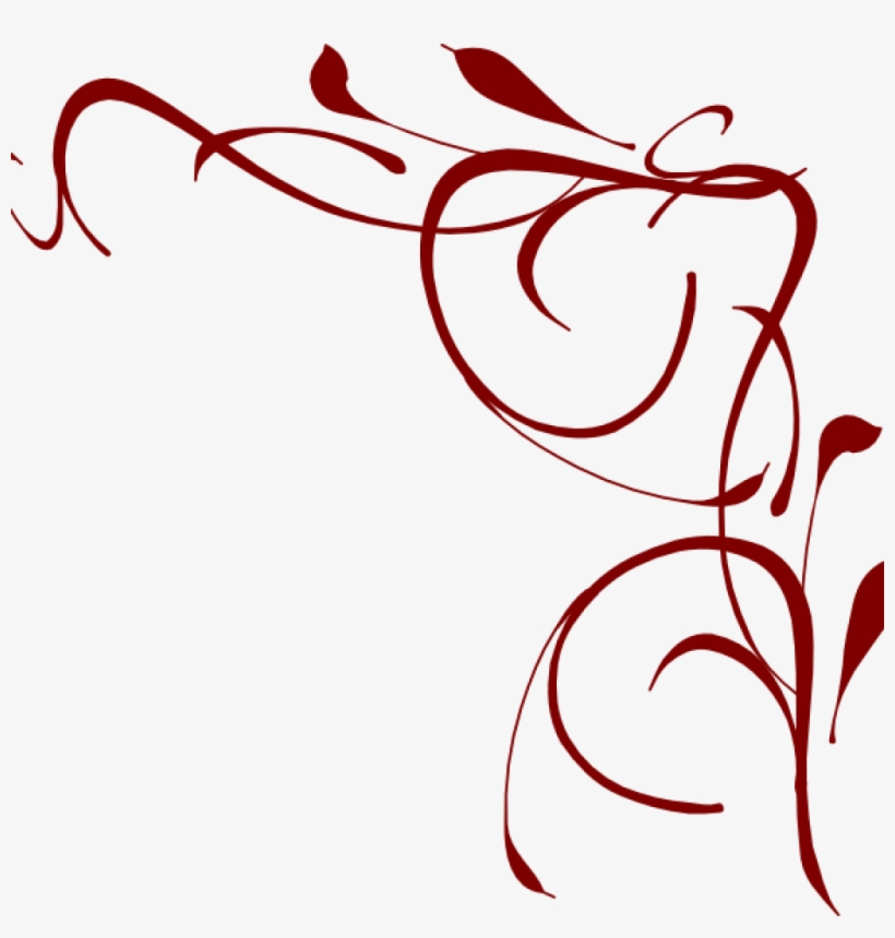 Simple Swirl Corner Border