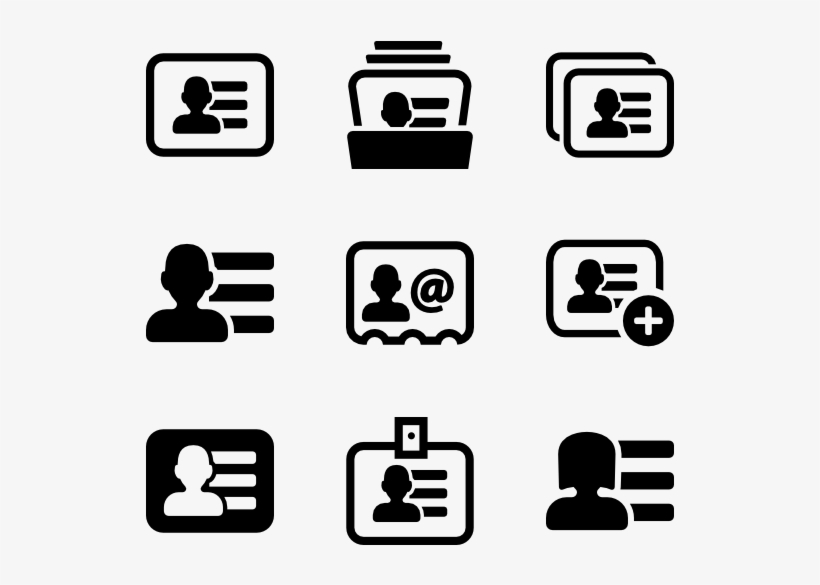 Business Cards 14 Icons - Listings Icon Transparent PNG - 600x564 ...