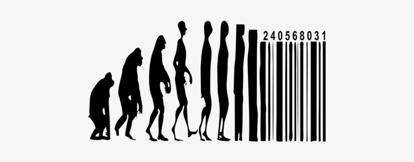 Download Codigo De Barras Involución - Human Evolution Into Barcode ...